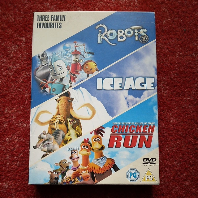FAMILY COLLECTION - Robots/Ice Age/Chicken Run (Box Set) (DVD, 2007) £4 ...