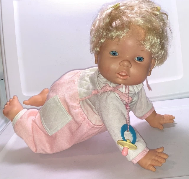 VINTAGE 1988 IRWIN OOPSIE DAISY Crawling Baby Doll WORKS Falls, Cries ...