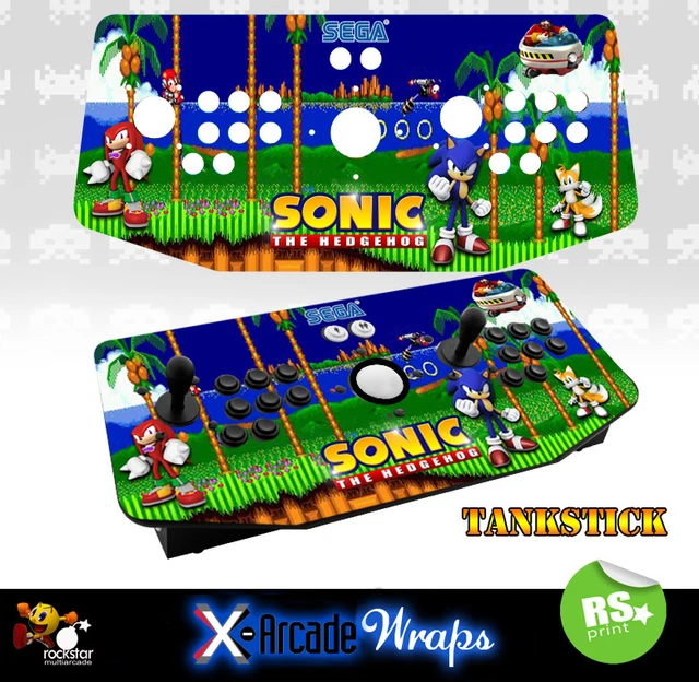 SONIC X ARCADE Artwork Tankstick Overlay Graphic Sticker £15.50 ...