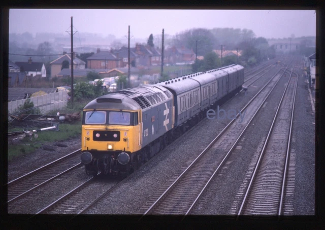ORIGINAL 35MM SLIDE - Class 47/0 - Scottish allocated 47120 at Sileby ...