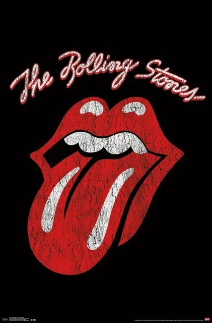 THE ROLLING STONES Affiche Langue Ecriture Cursive EUR 51,50 - PicClick FR