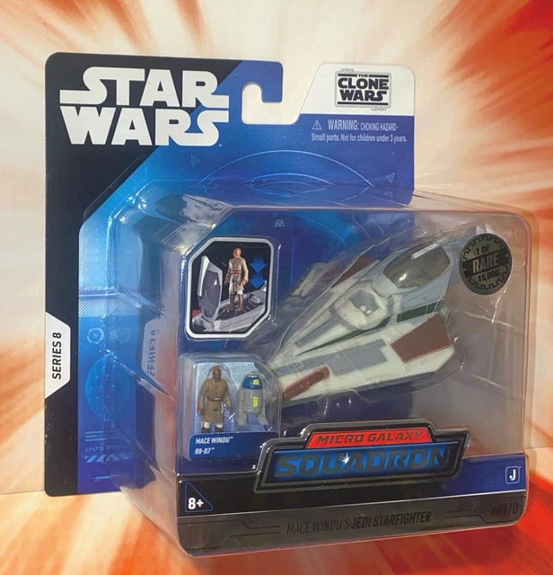 STAR WARS MICRO Galaxy Squadron Series 8 Mace Windu Jedi Starfighter ...