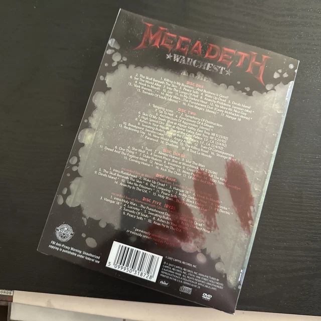 MEGADETH - Warchest 5-Disc Box Set EUR 118,21 - PicClick IT