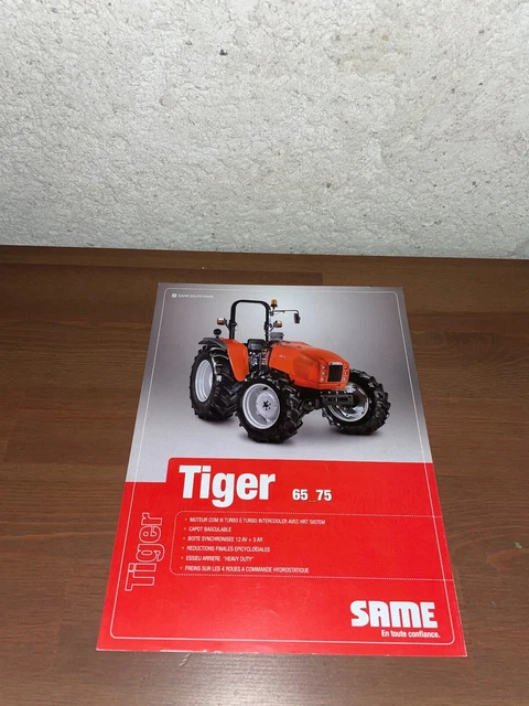 BROCHURE PROSPEKT PROSPECTUS TRACTEUR SAME TIGER trattore-tractor-traktor-someca EUR 3,99 ...