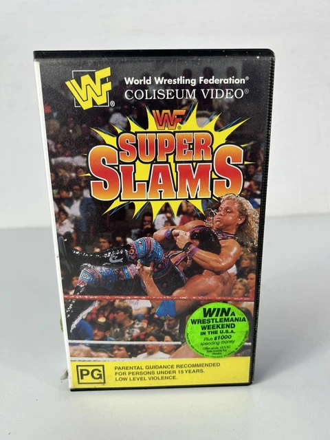 WWF SUPER SLAMS VHS VIDEO TAPE (WWE / pro wrestling / Bret Hart / The ...