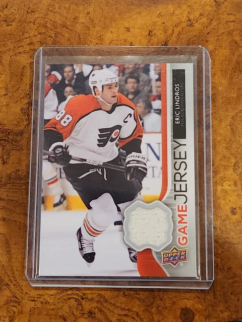 ERIC LINDROS 2014-15 UD Series 1 Legends Game Jersey Flyers $8.00 ...
