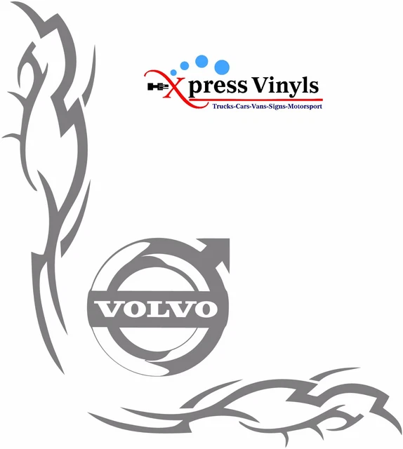 VOLVO TRUCK CAB window decals x 2. volvo vinyl stickers graphics FH FMX ...