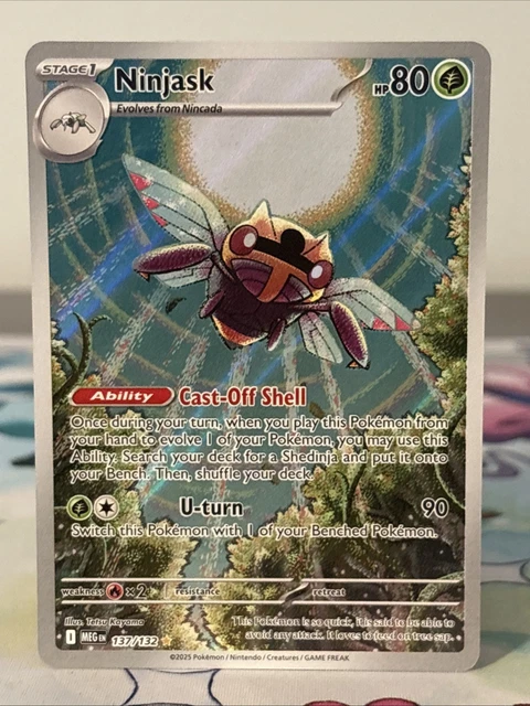 POKÉMON TCG NINJASK #137/132 ME01: Mega Evolution NM £2.47 - PicClick UK