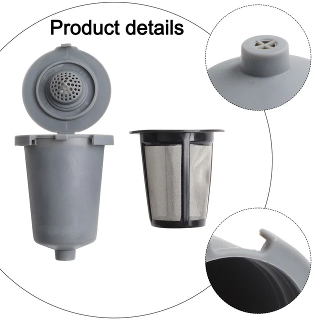ENHANCED FLAVOR EXTRACTION Refillable Coffee Filter Cups for Home ...