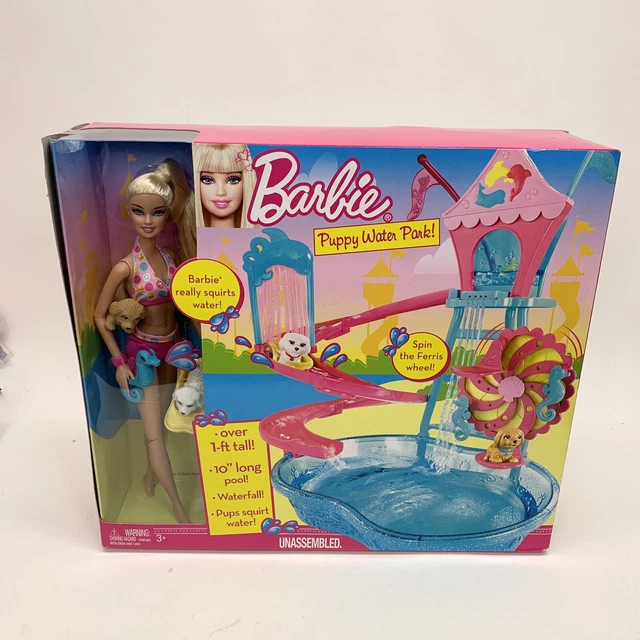 BARBIE PUPPY WATER Park Doll Set V6982 Brand New Sealed Mattel 2010 1 ...