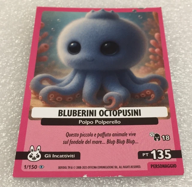BLUBERINI OCTOPUSINI 1/150 Skifidol Italian Brainrot Card Game ...