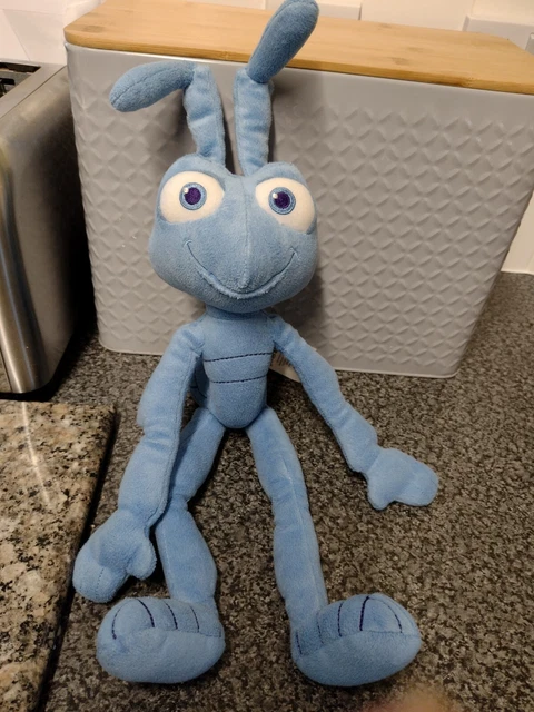 DISNEY STORE PIXAR A Bugs Life Flick Ant Plush Doll Soft Toy Blue £10. ...