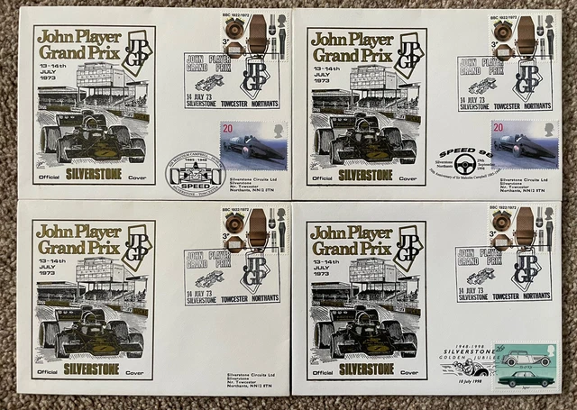 JOHN PLAYER GRAND Prix Official Silverstone 1973 Dawn First Day Covers ...