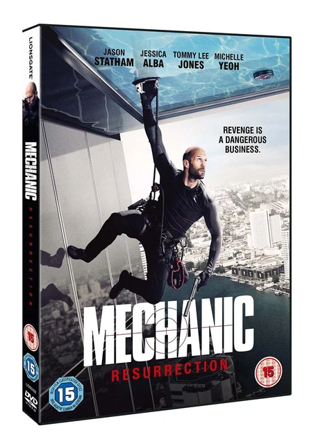 MECHANIC: RESURRECTION (DVD) Jason Statham Jessica Alba Tommy Lee Jones ...