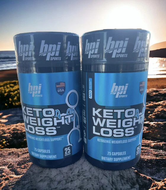 2 OF BPI Sports Keto Weight Loss Diet Supplement 75 8/2026NewPackaging ...