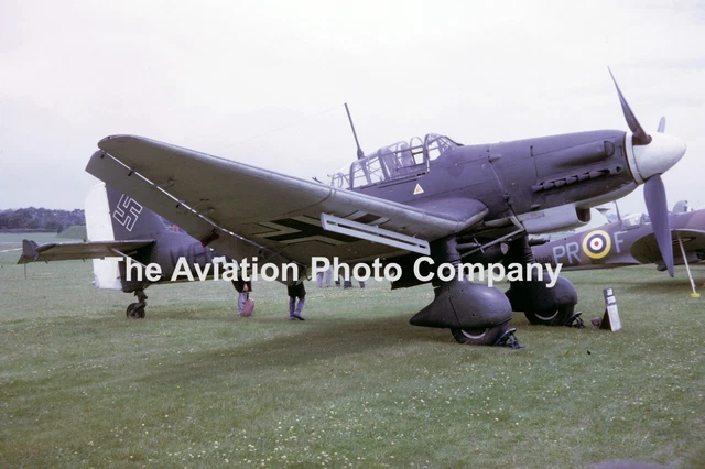 LUFTWAFFE JUNKERS JU87 Stuka at RAF Colerne (1969) Photograph £1.20 ...