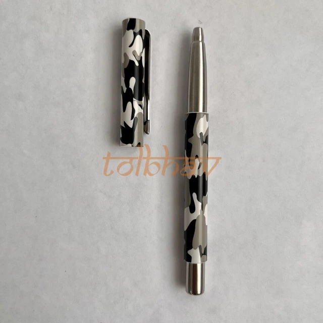 PARKER VECTOR CAMOUFLAGE Roller Ball Pen Chrome Trim Army Military Gift ...