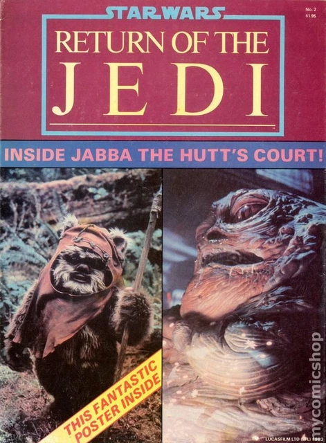 STAR WARS RETURN of the Jedi Official Poster Monthly #2 GD/VG 3.0 1983 ...