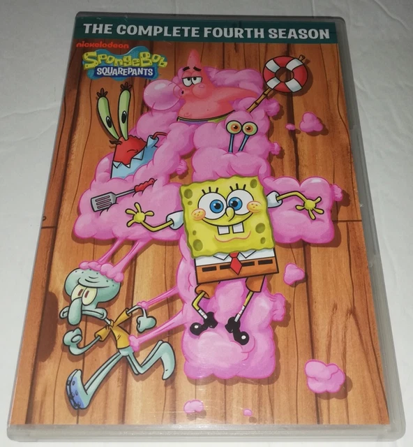 SPONGEBOB SQUAREPANTS: THE Complete 4th Season ( DVD, 2012, 4 Disc Set ...