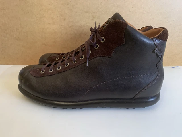 CAMPER PELOTAS ARIEL Men's Ankle Boots In Dark Brown Leather And Suede ...