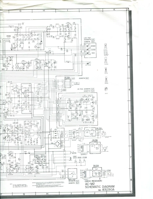 VINTAGE AKAI MODEL AC-M2 Schematic Diagram £9.04 - PicClick UK