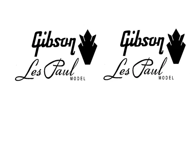 GIBSON LES PAUL Model Guitar Decal Headstock Decal Waterslide Inlay ...