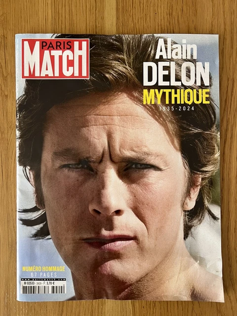 ALAIN DELON PARIS Match Spécial Hommage - Août 2024 EUR 9,00 - PicClick FR