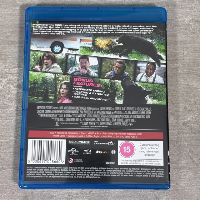 COCAINE BEAR BLU-RAY - Maximum Rampage Edition 2023 Horror Comedy £8.99 ...