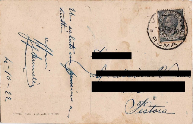 CARTOLINA 1922 VELLETRI. Stazione e Panorama. Viaggiata. Animata ...