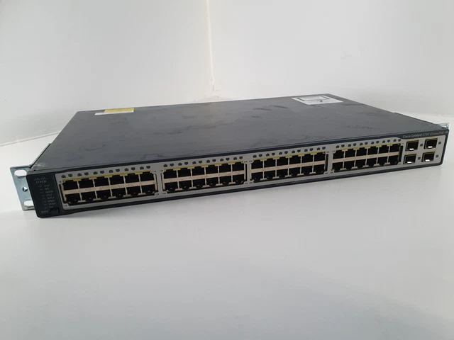 CISCO CATALYST 3750 V2 Series PoE48 Network Switch £74.99 - PicClick UK