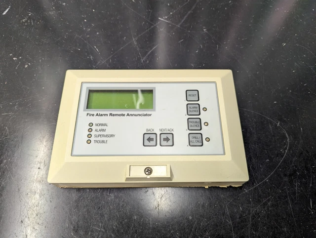 EST EDWARDS FIRE Alarm Remote Annunciator Panel 2-LSRA-C LCD Display ...