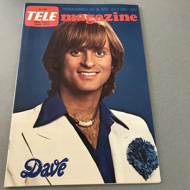TELE MAGAZINE 1151 (1977) : Dave Claude François Chantal Goya A ...