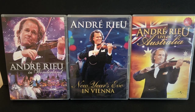 ANDRE RIEU DVD'S Set Of 3 Concerts In Australia, Vienna & In Wonderland ...