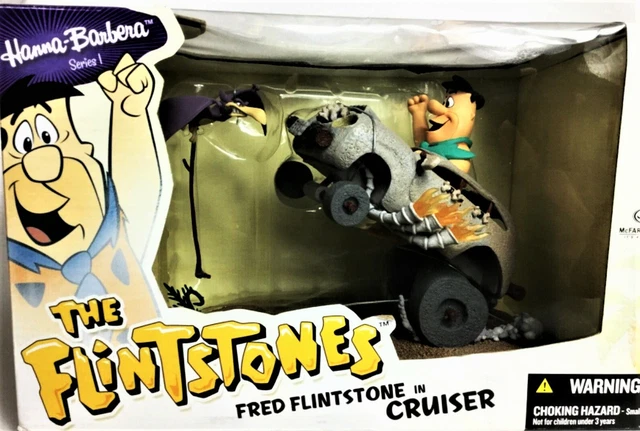 FRED FLINTSTONE IN His Flintstones Cruiser! Hanna Barbera Mcfarlane ...