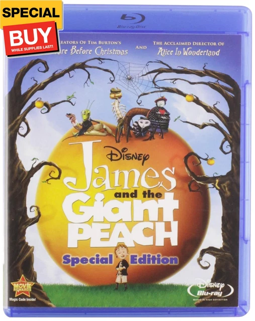 JAMES AND THE Giant Peach (Two-Disc Special Edition Blu-Ray/Dvd Combo ...