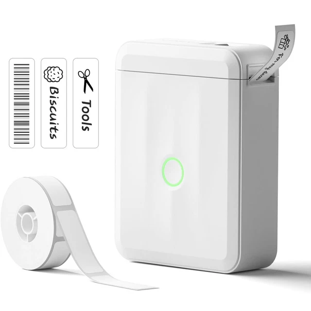 LABEL MAKER MACHINE with Tape NIIMBOT Label Maker D110 Mini Portable ...
