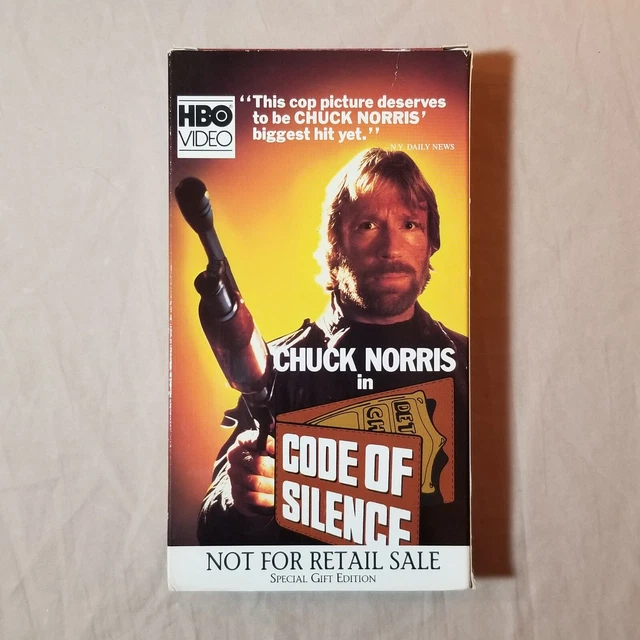 CHUCK NORRIS SPECIAL Gift Edition VHS Video CODE OF SILENCE 1985 NOT ...