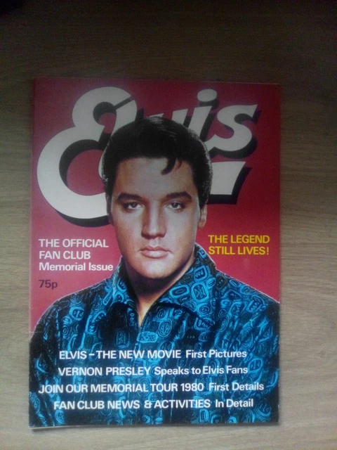 ELVIS PRESLEY OFFICIAL Fan Club Memorial Issue Magazine £2.99 - PicClick UK