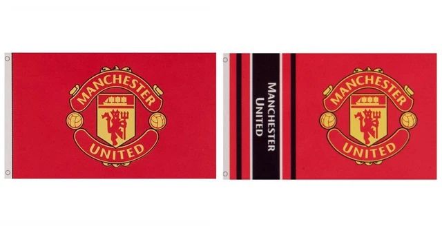 MANCHESTER UNITED FLAG Banner 5ft X 3ft Official Merchandise 152cm x ...