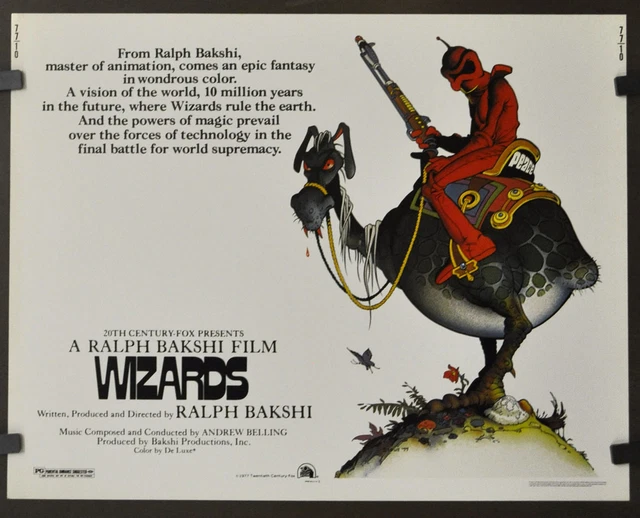 WIZARDS 1977 ORIGINAL 22X28 Enrollado Película Póster Jesse Welles Bob ...