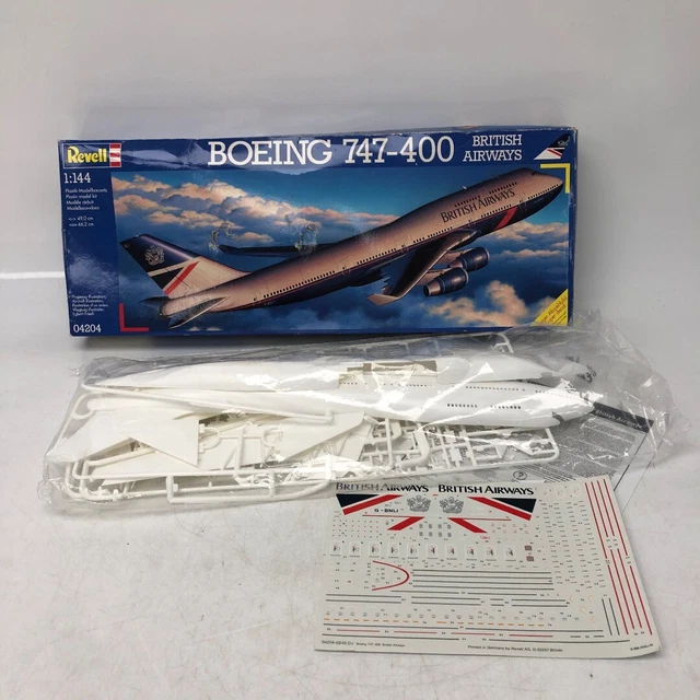 REVELL BOEING 747-400 Model Kit Plane Aircraft 1:144 British Airways ...