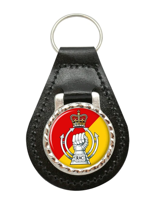 ROYAL ARMOURED CORPS, British Army Leather Key Fob EUR 24,68 - PicClick FR