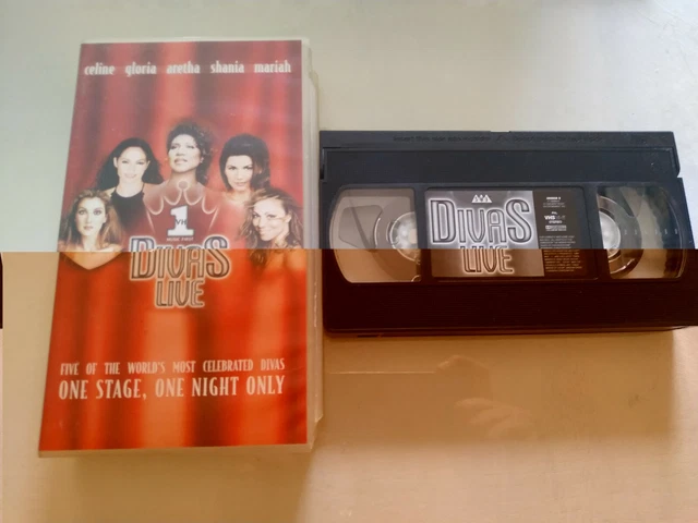 DIVAS LIVE CELINE Dion Mariah Carey Shania Twain Aretha - VHS Film Tape ...