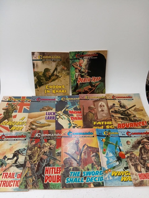 VINTAGE COMMANDO COMICS Collection War Stories In Pictures Collectors ...