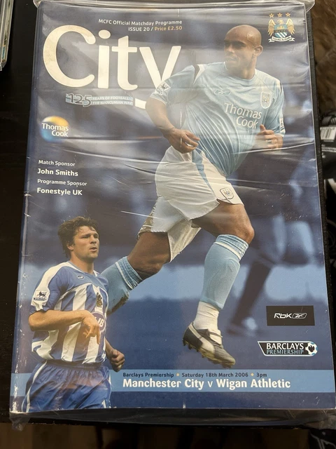 MANCHESTER CITY 2005/06 Home Programmes- Complete Set £15.00 - PicClick UK