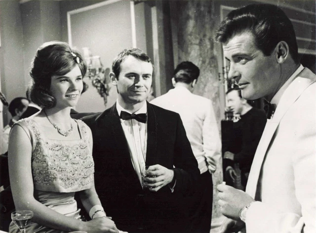 PHOTO CINEMA ACTEUR ROGER MOORE FILM LE SAINT TIRAGE ARGENTIQUE HD ...