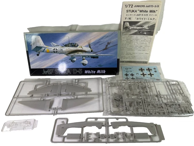 FUJIMI 1/72 JU-87 Stuka D-5 White Milk WWII German Dive Bomber Kit #7A ...