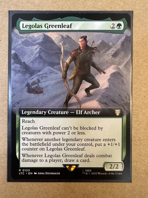 LEGOLAS GREENLEAF EXTENDED RARE Lord of the Rings LTC LTR MTG Magic ...