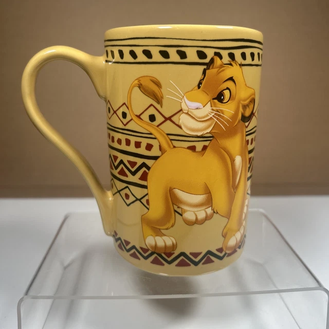 DISNEY STORE THE Lion King Simba Large Ceramic Mug 5" Authentic ...
