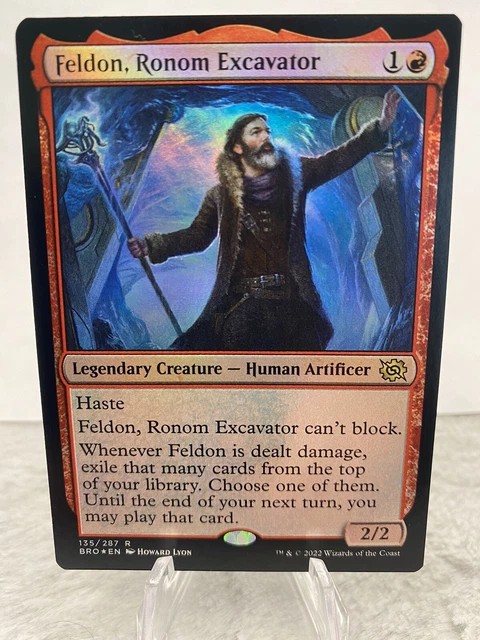 MTG. FELDON, EXCAVATRICE Ronom. Feuille. La guerre des frères. Pack ...